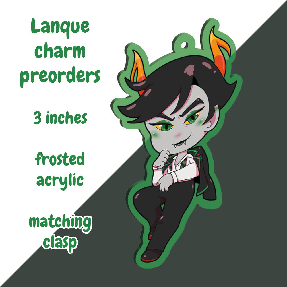 PREORDER Lanque Bombyx Frosted Acrylic Charm - Janitoad