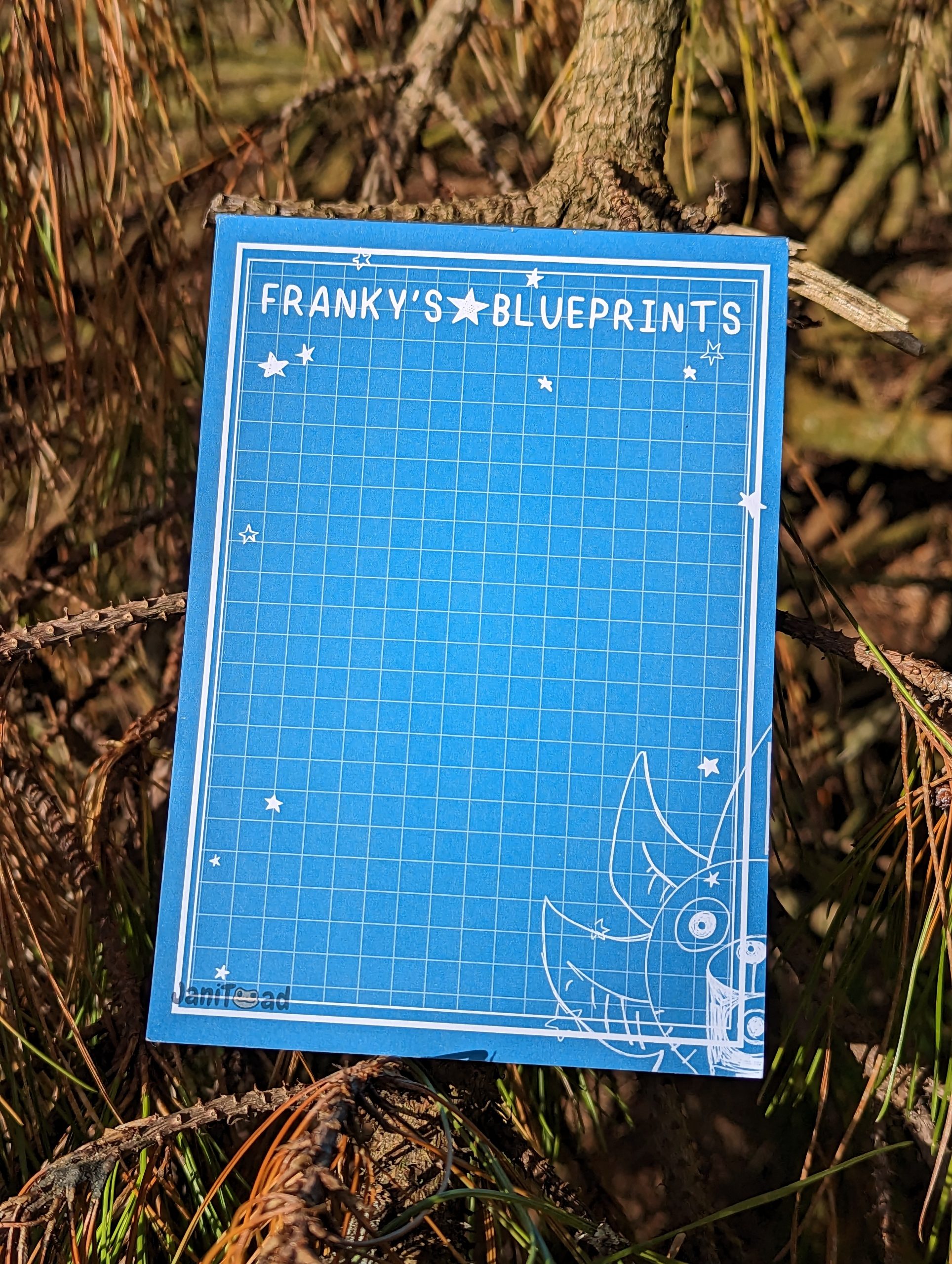 Franky's Blueprints Memo Pad - Janitoad